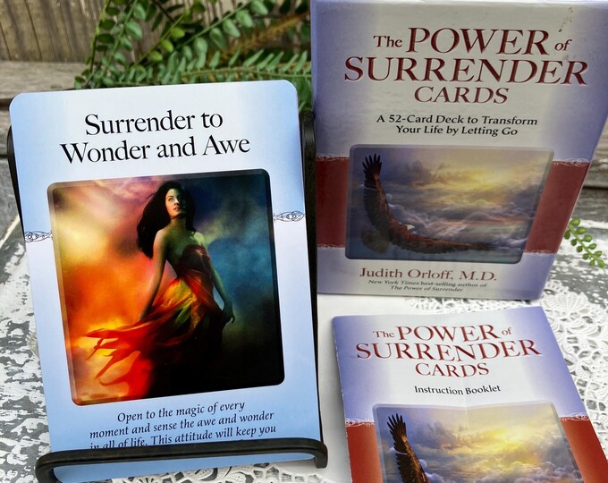 Surrender Cards-the Power of Surrender Cards-letting Go - Etsy