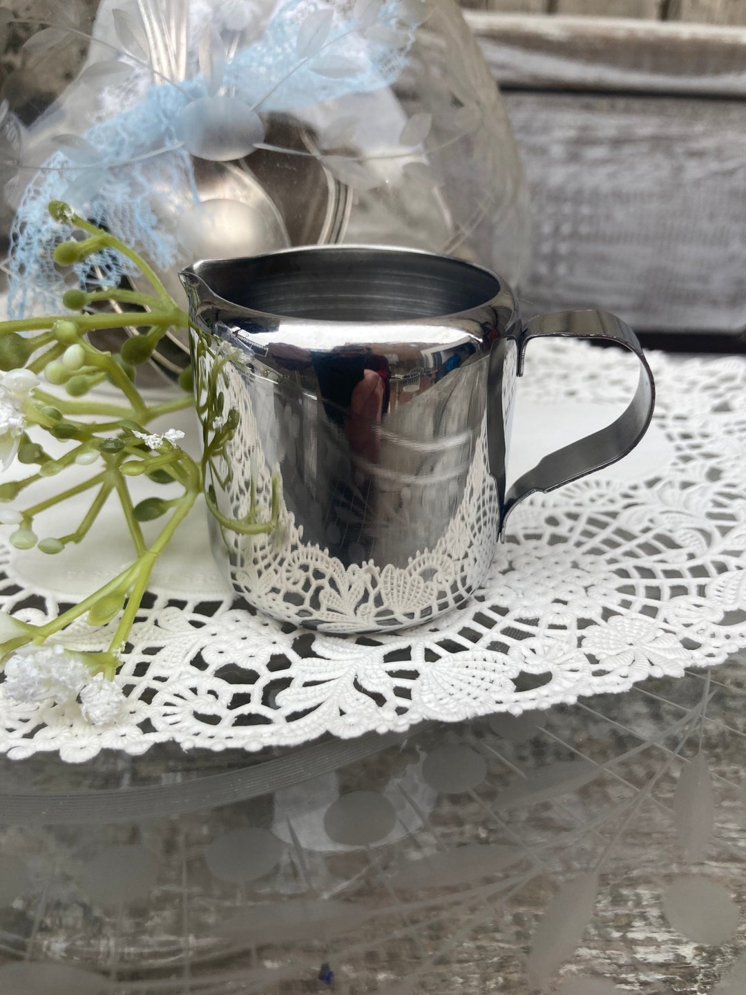 Creamer-mini Pitcher-individual Creamer-stainless Steel Creamer - Etsy