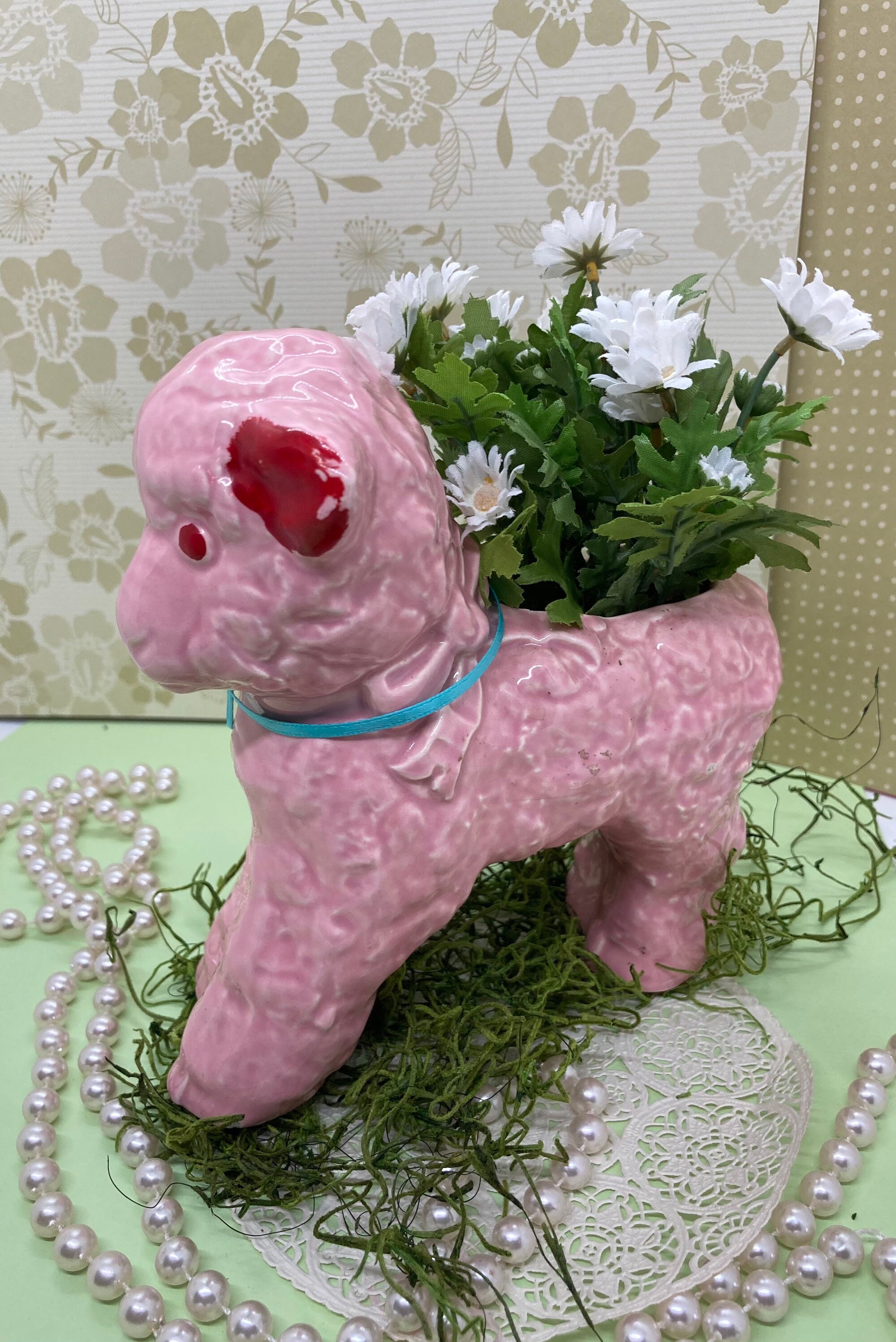 Vintage Lamb Planter-1950s Lamb Planter-Vintage Pink Lamb | Etsy