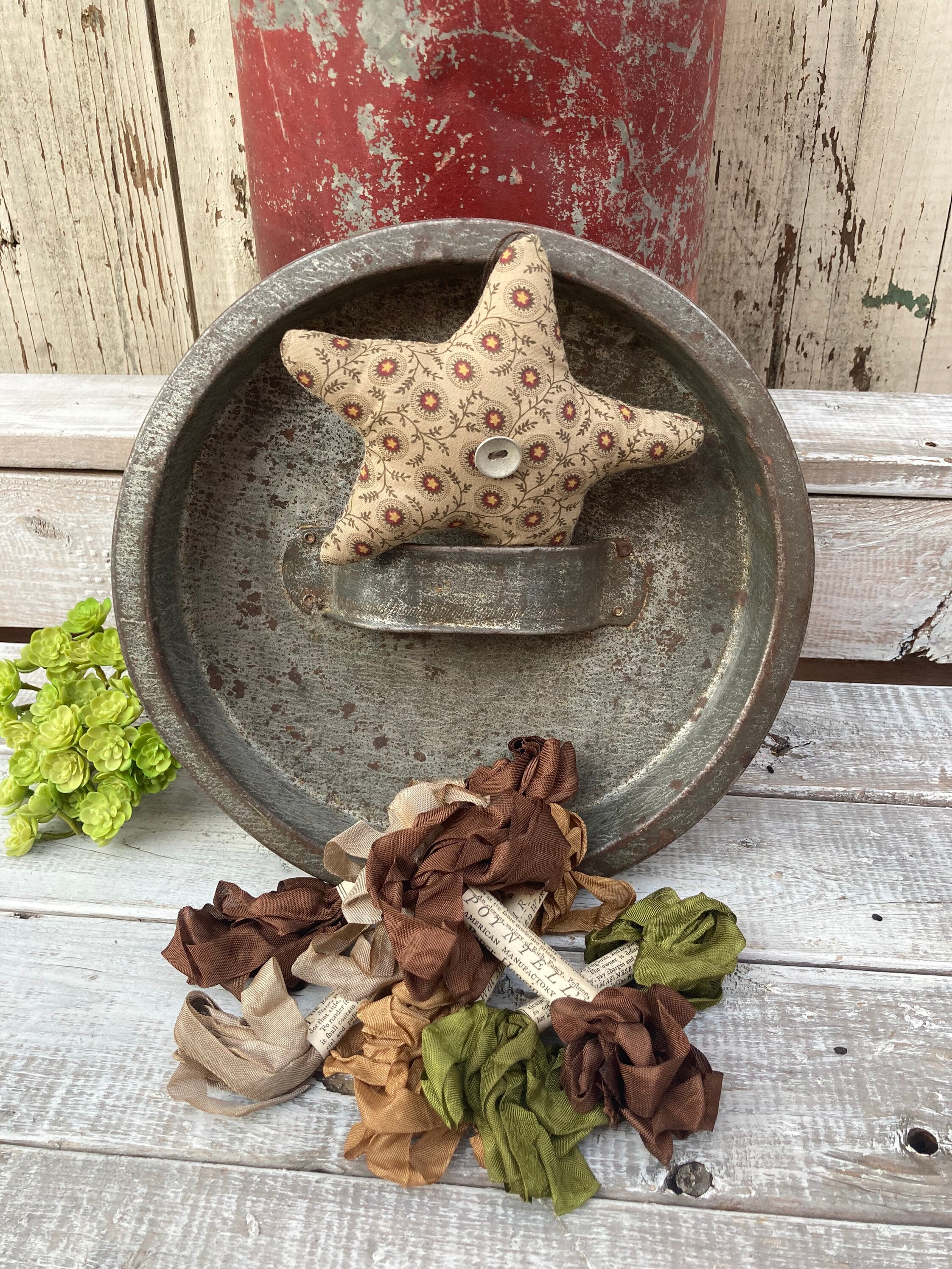 Tin Can Cover-Primitive Tin Can Cover-Farmhouse Home | Etsy