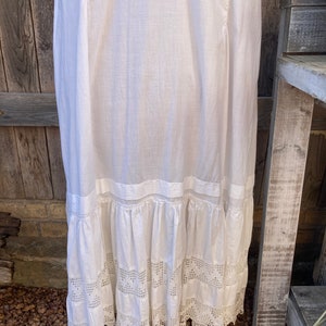 Victorian Nightgown-edwardian Bed Dress-crochet Lace Bodice - Etsy