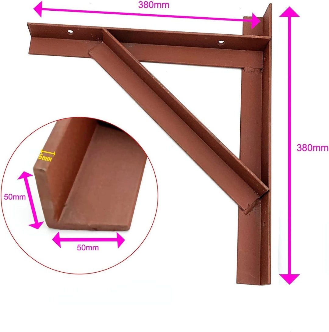 2X Wall Mount Shelf Brackets Heavy Duty Steel Chimney Removal Gallows ...