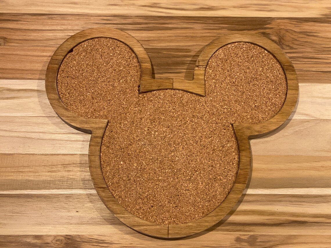 Mickey Cork Pin Board Wall Display - Etsy
