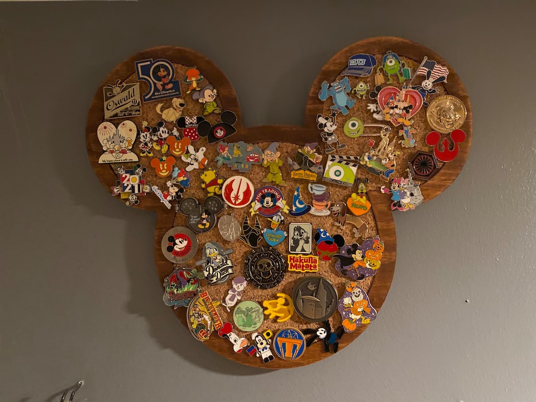 Mickey Cork Pin Board - Wall Display - Etsy