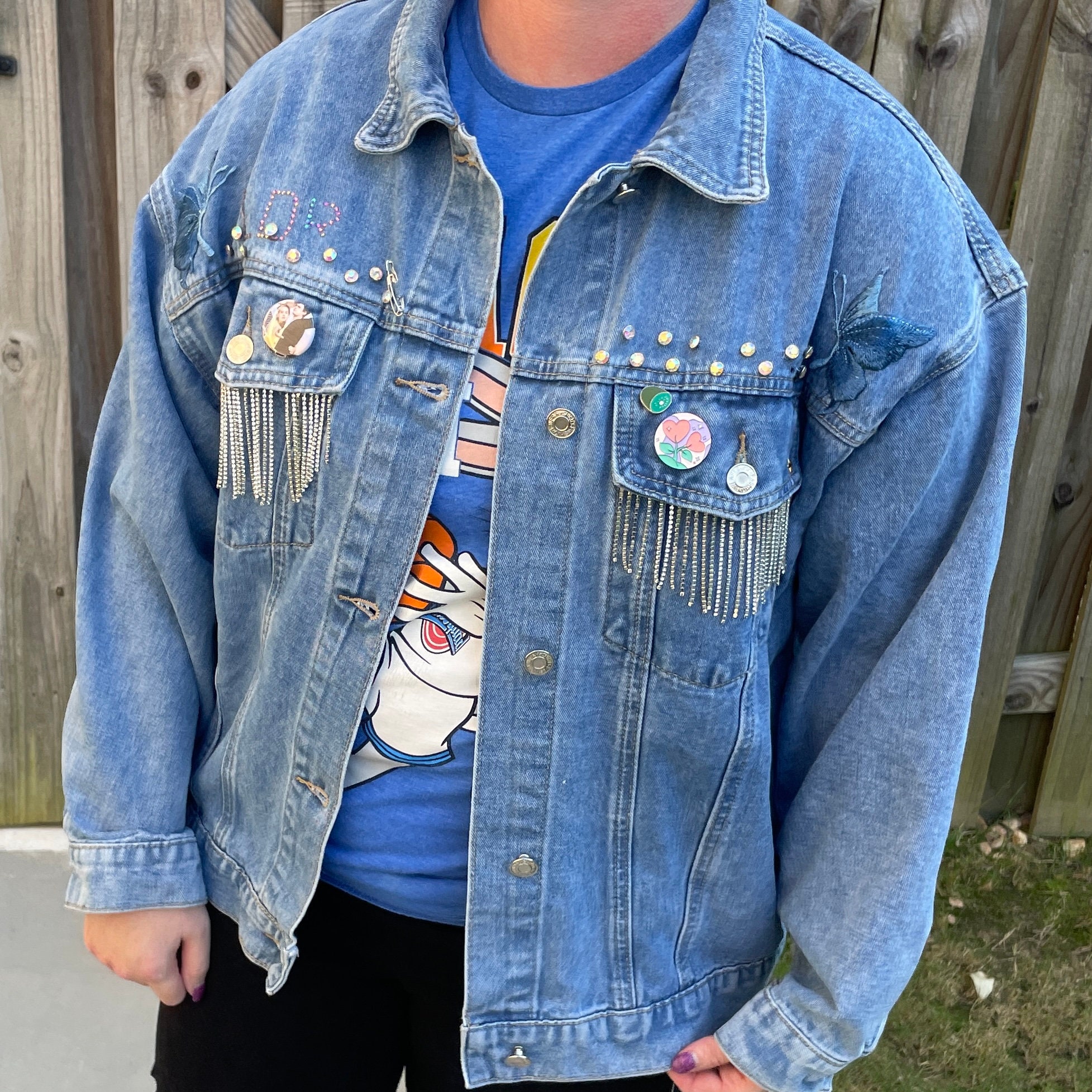 Custom Lana Del Rey Inspired Jean Jacket - Etsy