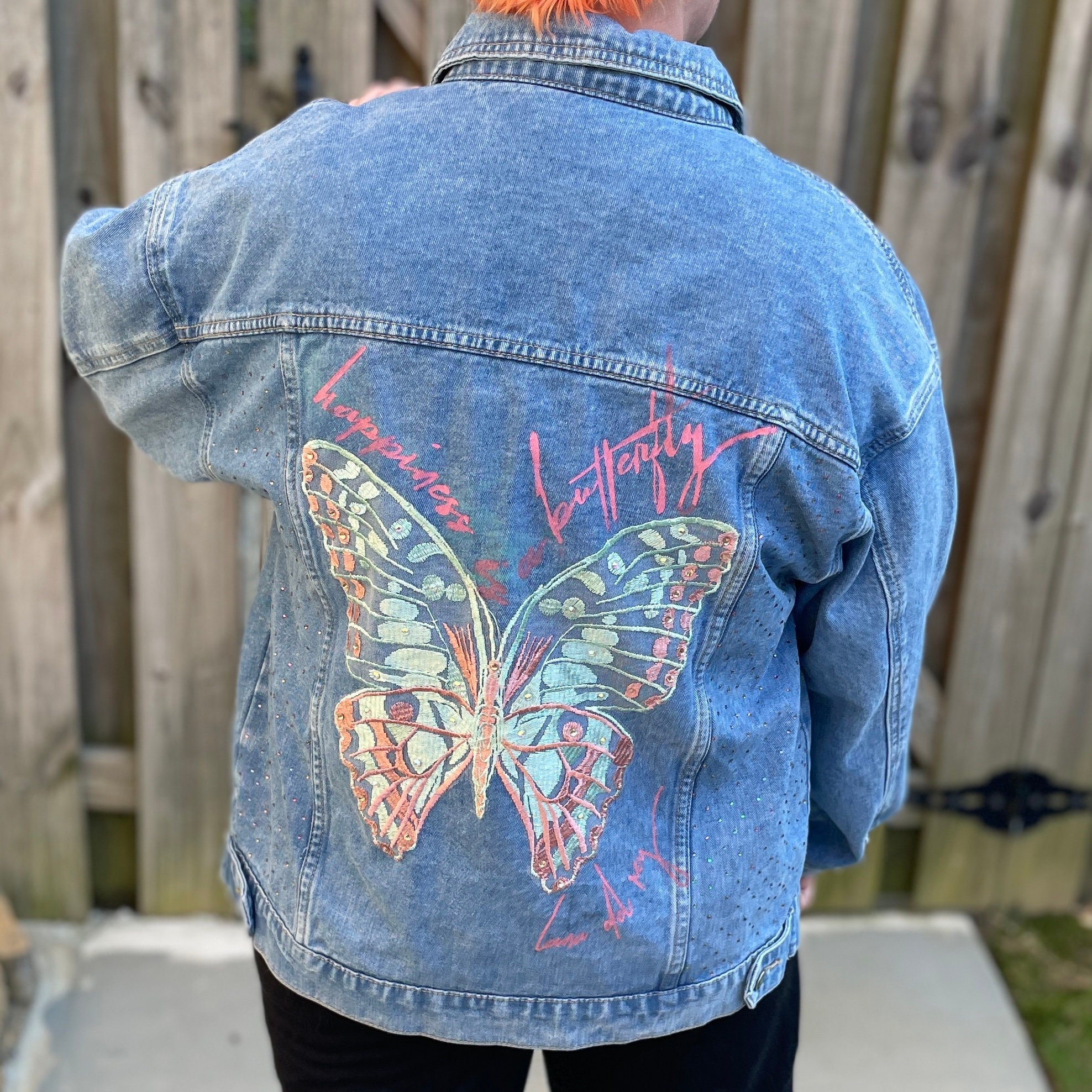 Custom Lana Del Rey Inspired Jean Jacket - Etsy