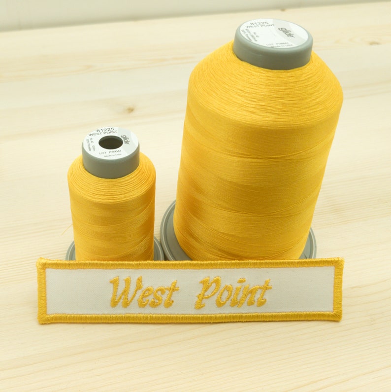 West Point Yellow Yellow Thread Thread Glide Thread by - Etsy