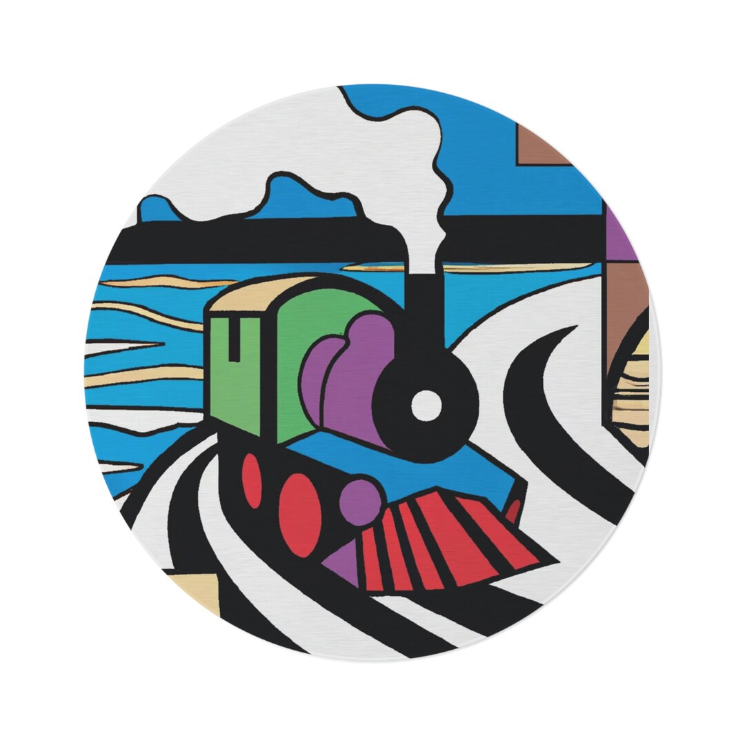 Train Picasso Style Cubism - Etsy