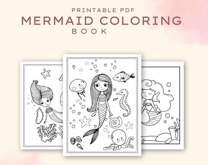 Pre School Mermaid Coloring Pages for Preschool Kids | Fun & Creative ...