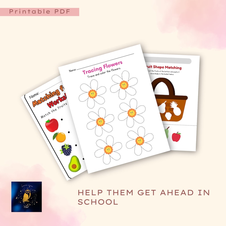 Kids Learning Worksheets - Etsy