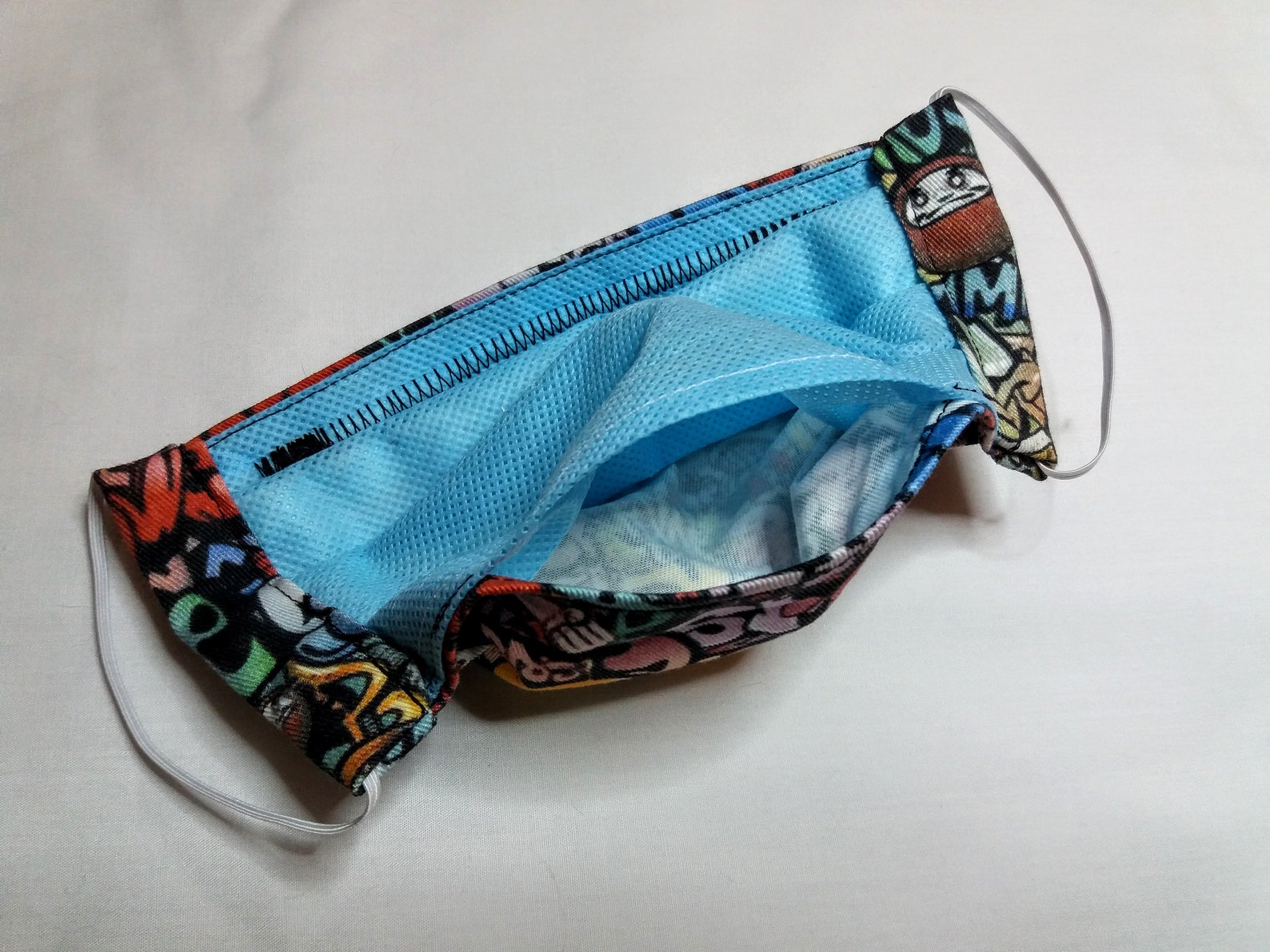 Graffiti Face Mask Washable Reusable Nose Wire Filter Pocket | Etsy