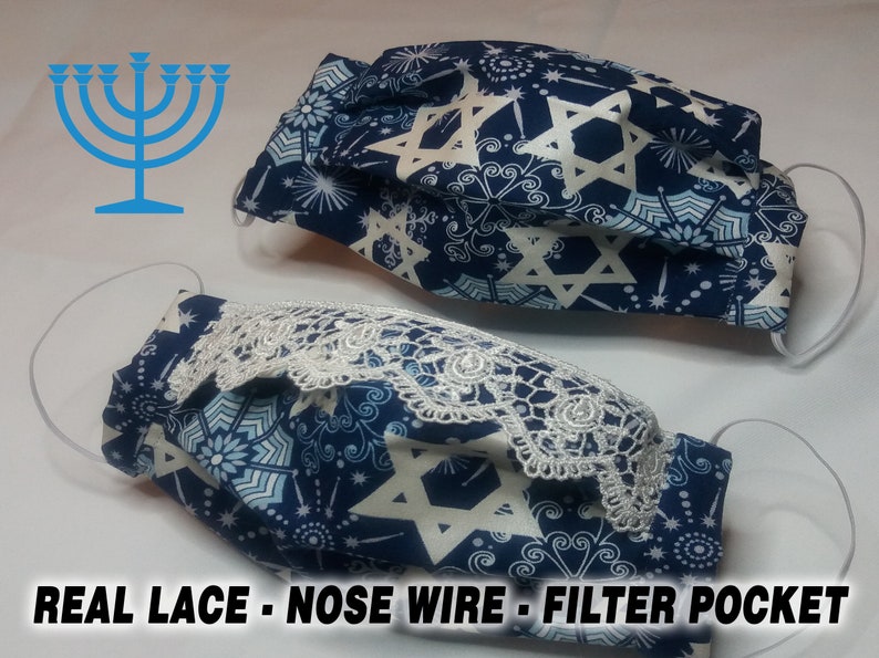 Hanukkah Face Mask Winter Face Mask Washable Filter Pocket - Etsy