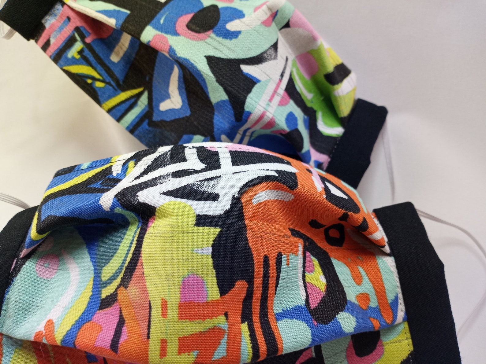Graffiti Face Mask | Cool Summer Spring Mask | Washable Filter Pocket ...
