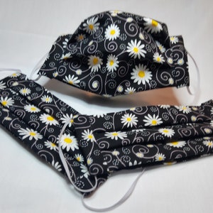 Daisy Face Mask Flower Face Mask | Washable Filter Pocket Nose Wire | 2 ...