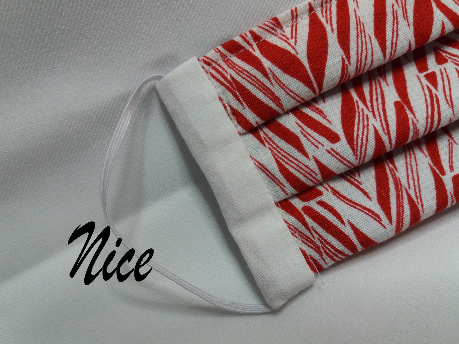 Candy Cane Face Mask Cute Xmas Mask Washable Nose Wire | Etsy