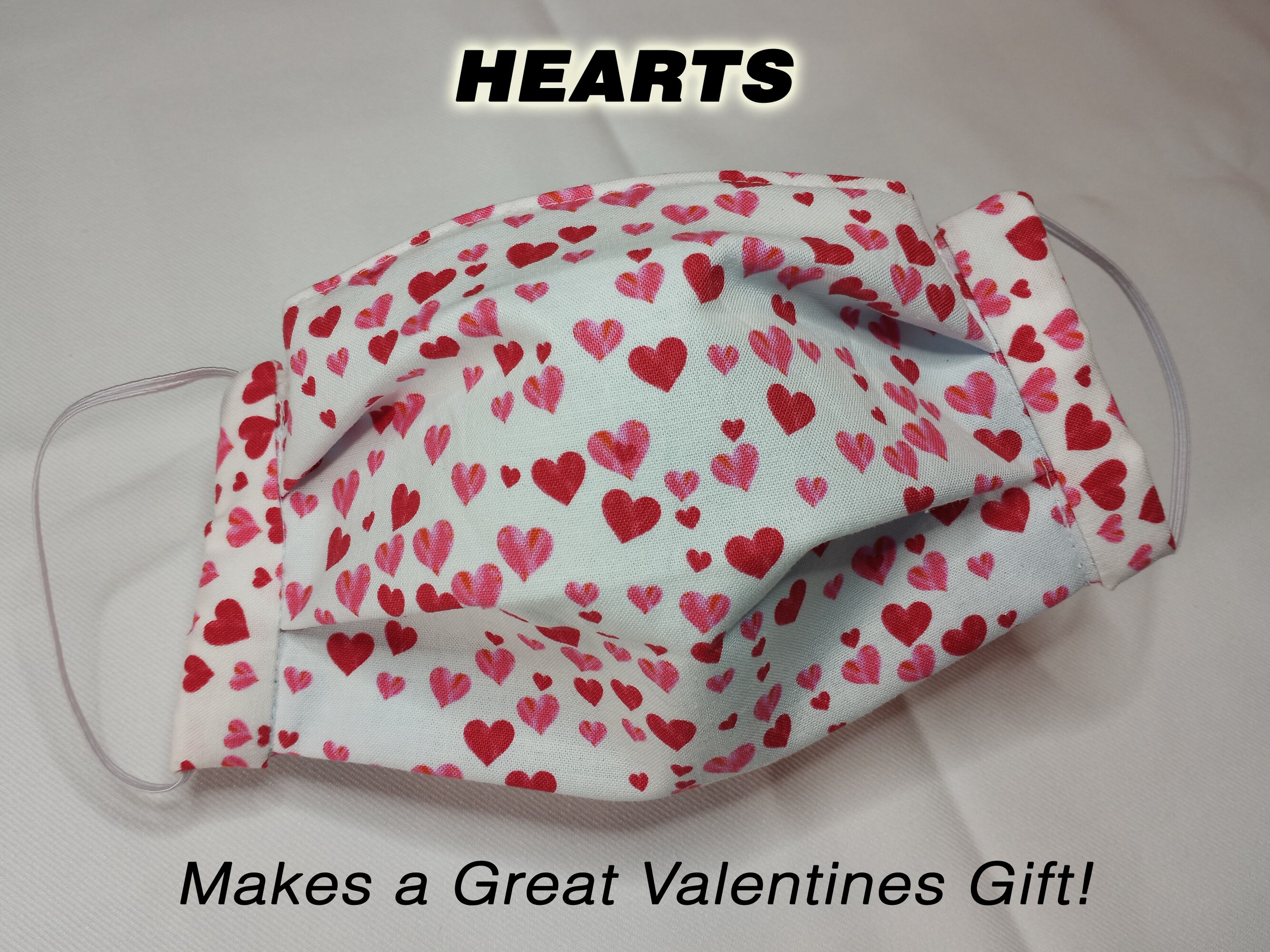 Valentines Day Mask With Nose Wire | Cute Hearts Face Mask | Valentines ...