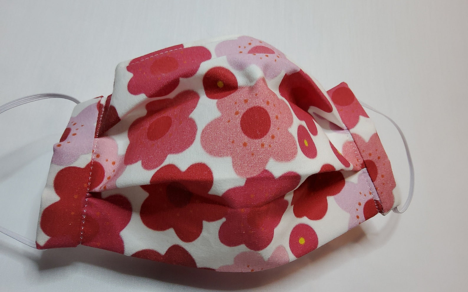 Cherry Blossom Mask Pleated | Sakura Flower Face Mask | Nose Wire ...