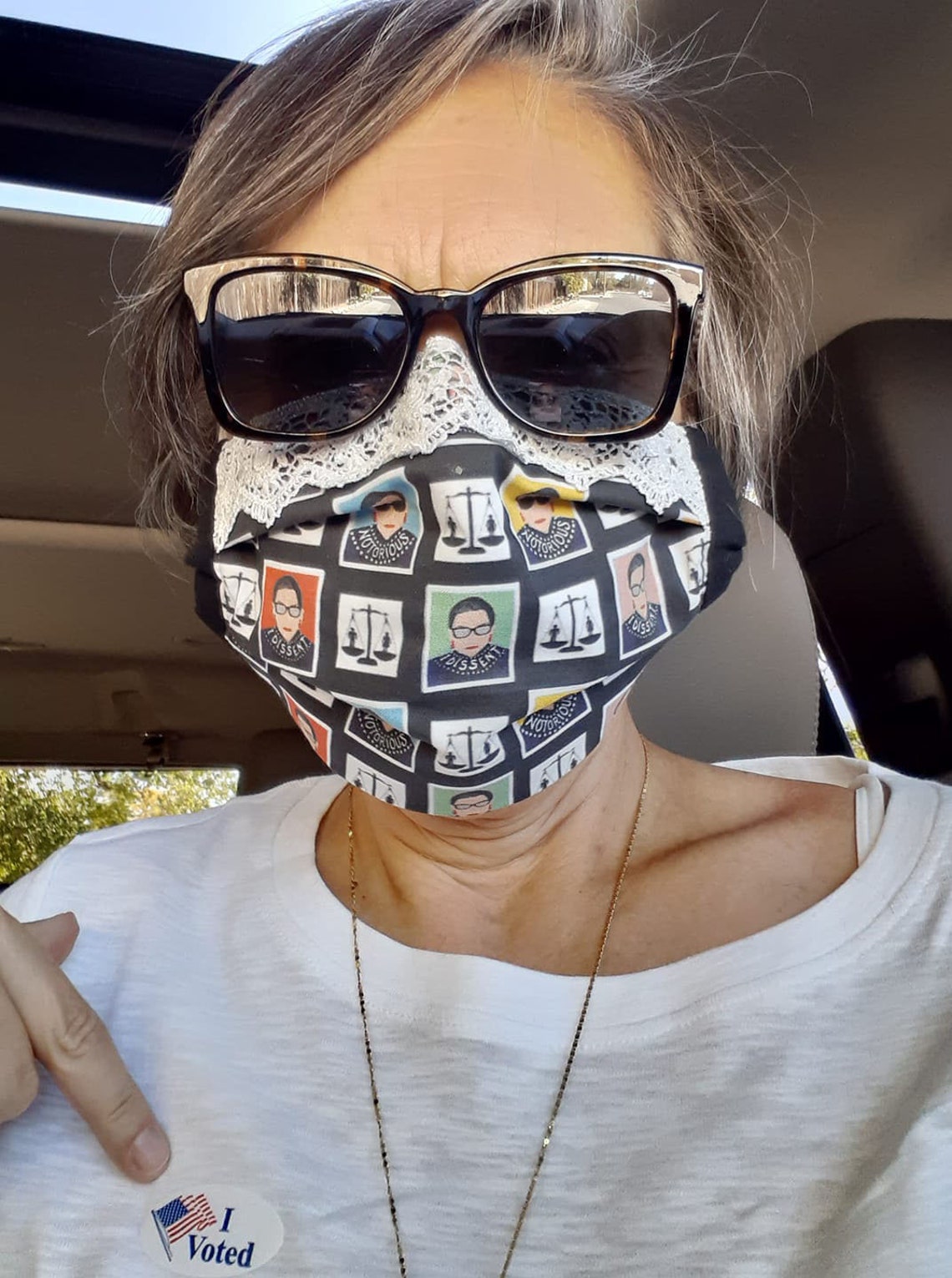 RBG Face Mask Ruth Bader Ginsburg Face Mask Dissent | Etsy