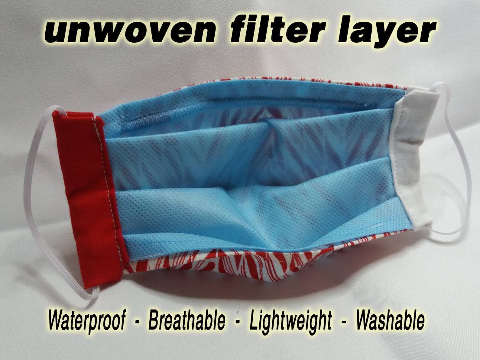 Candy Cane Face Mask | Cute Xmas Mask | Washable Nose Wire Filter ...