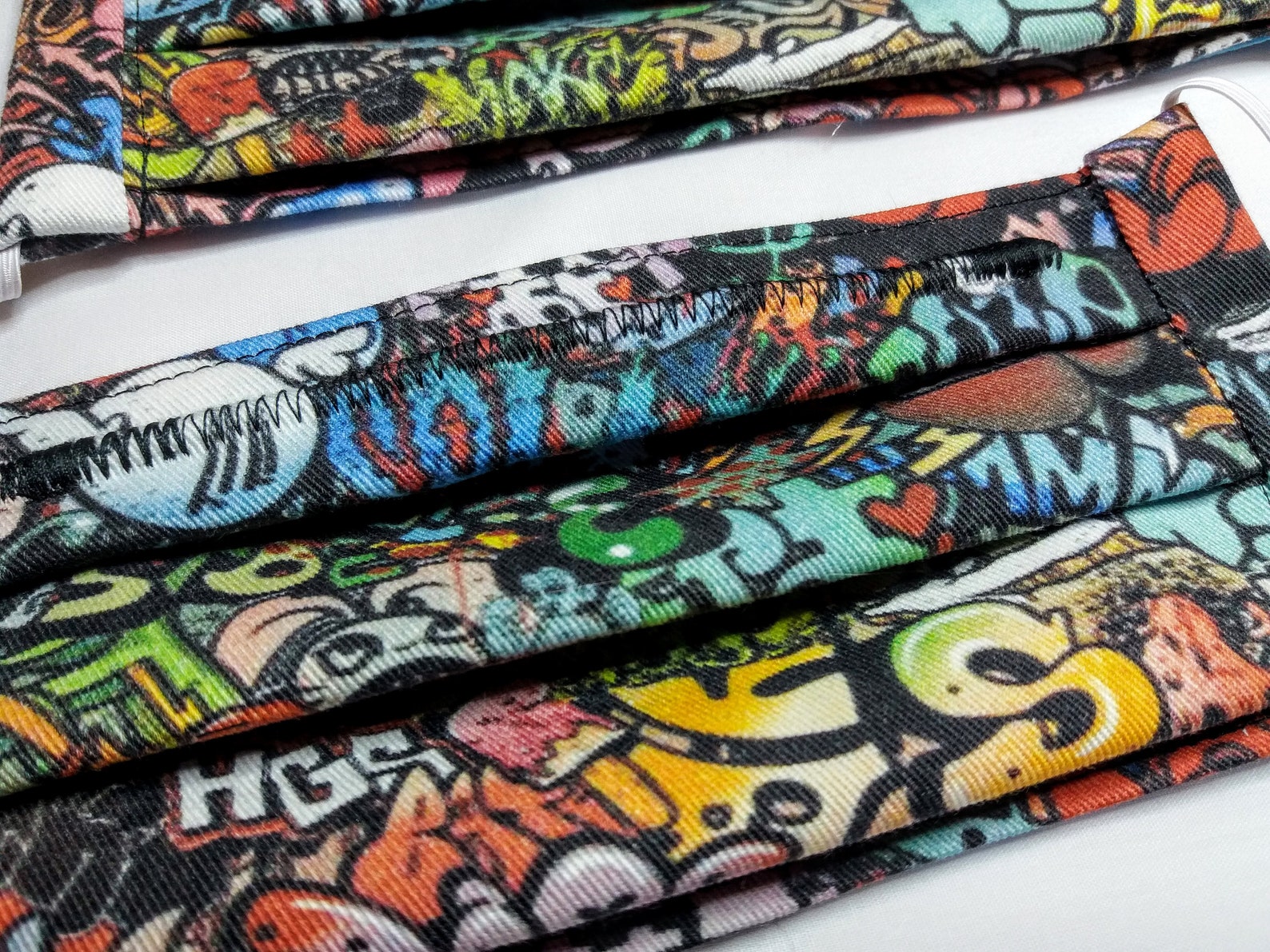 Graffiti Face Mask Washable Reusable Nose Wire Filter Pocket | Etsy