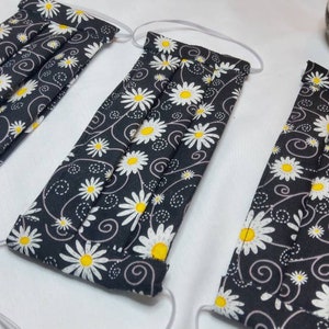 Daisy Face Mask Flower Face Mask | Washable Filter Pocket Nose Wire | 2 ...