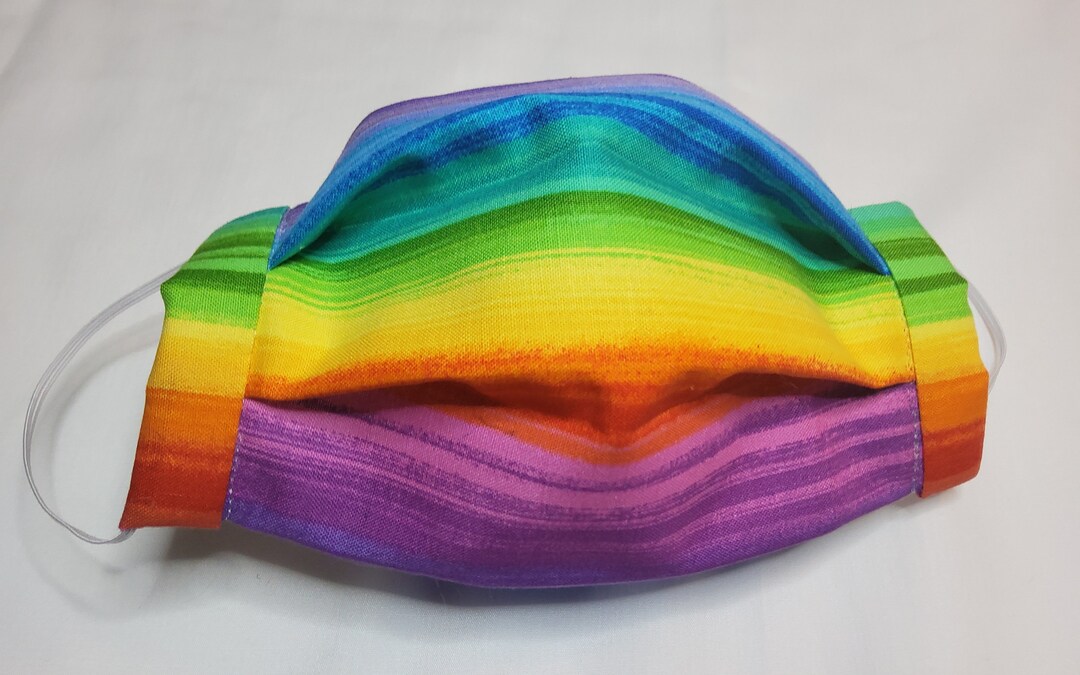 LGBTQ Pride Rainbow Face Mask, Reusable Washable Mask, Filter Pocket ...