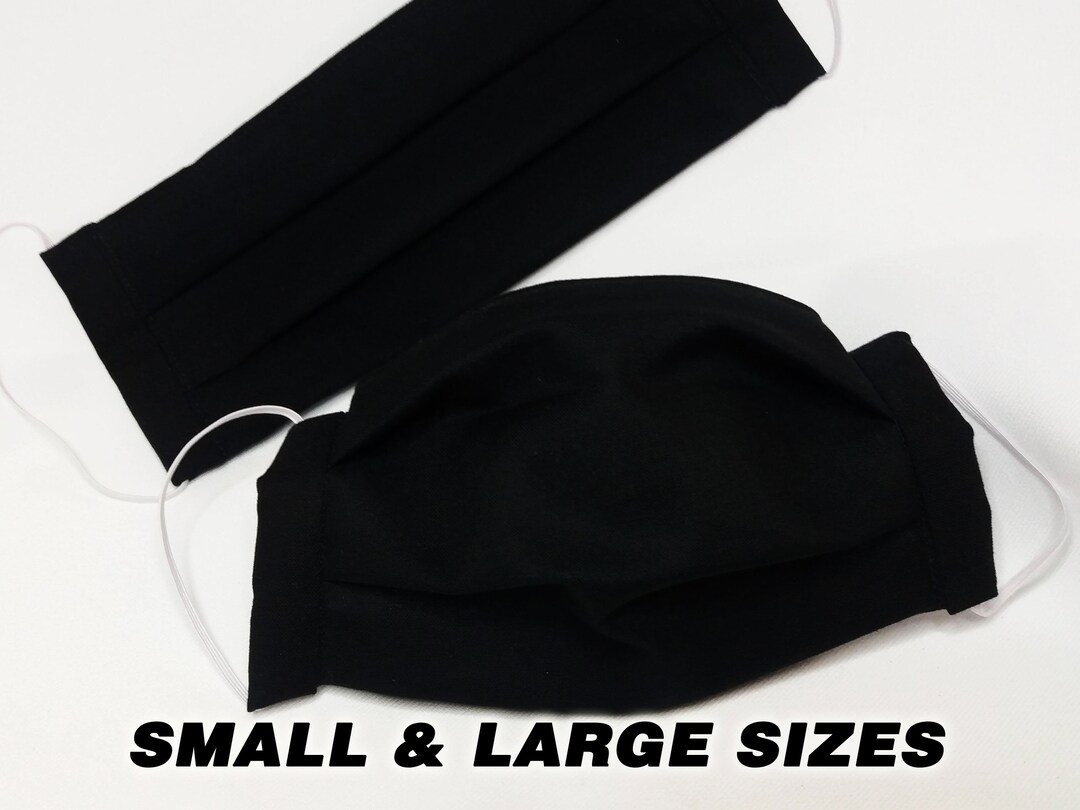 Black Solid Color Mask | Business Work Face Mask | Washable Nose Wire ...