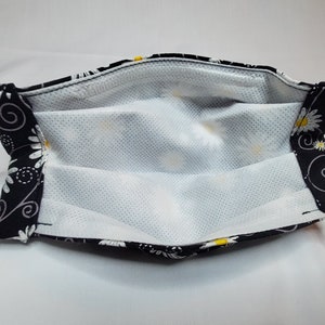 Daisy Face Mask Flower Face Mask | Washable Filter Pocket Nose Wire | 2 ...