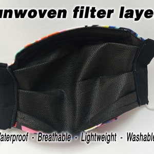 Graffiti Face Mask | Cool Summer Spring Mask | Washable Filter Pocket ...