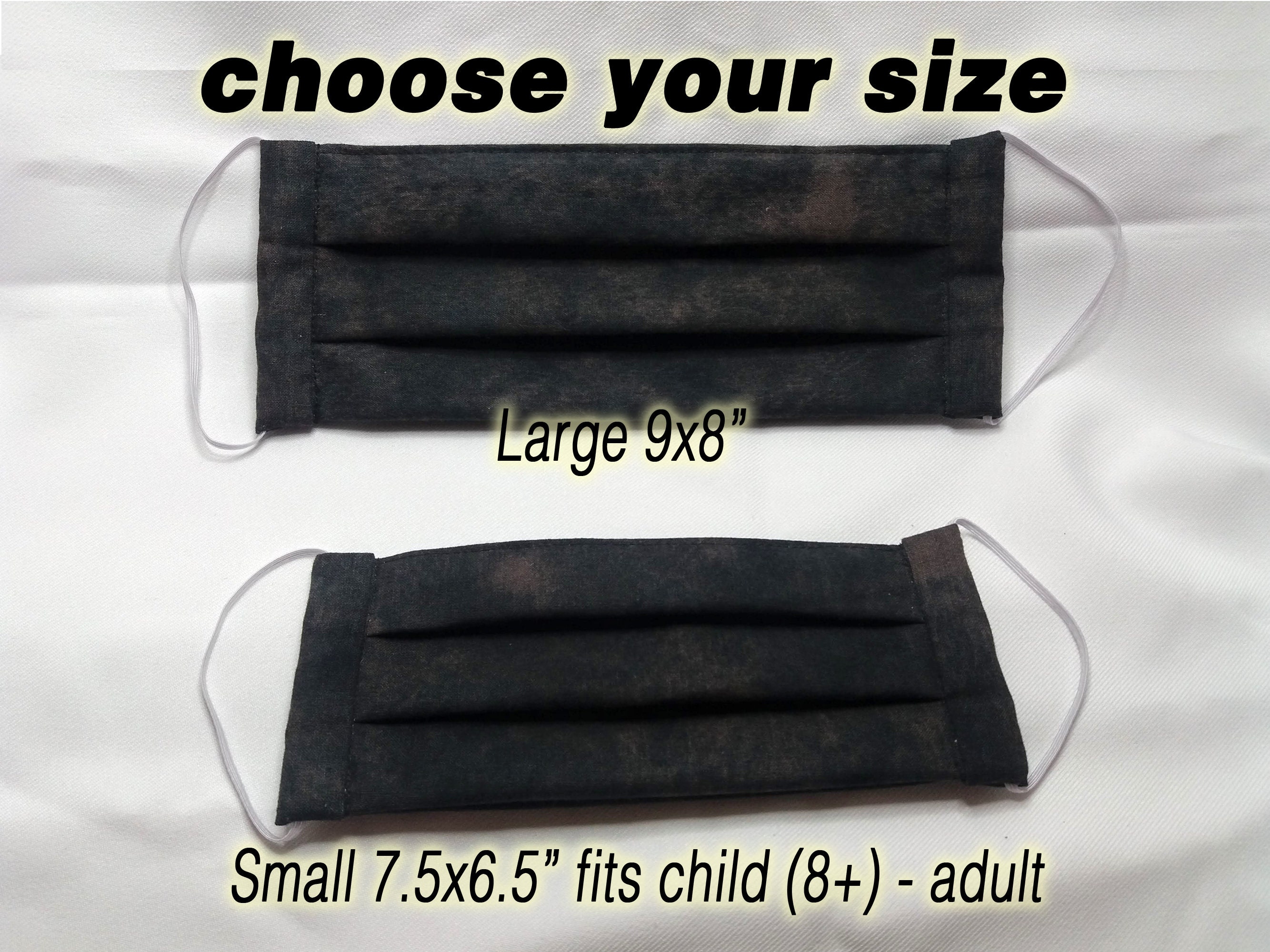 Distressed Black Face Mask Worn Leather Look Washable Nose - Etsy