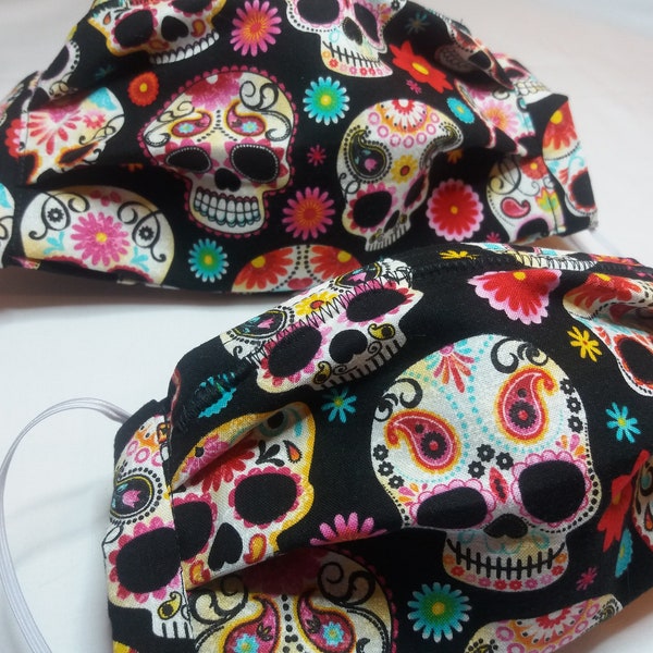 Sugar Skull Face Mask - Etsy