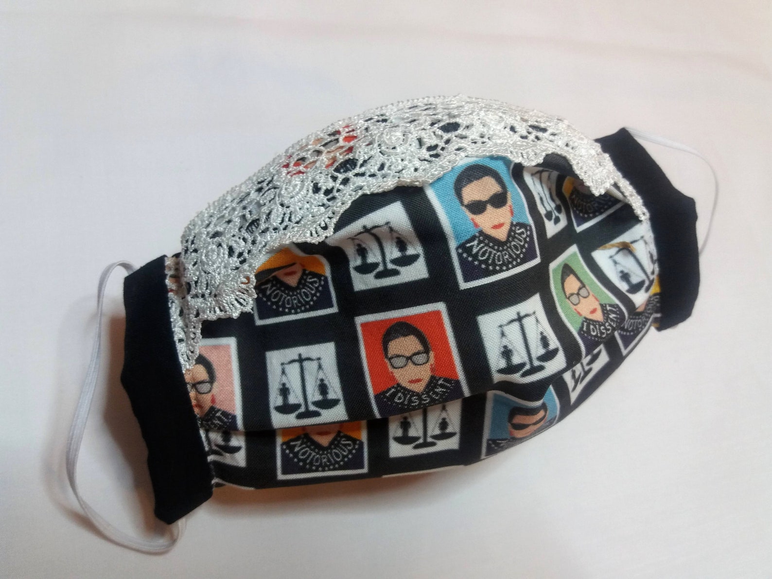 RBG Face Mask Ruth Bader Ginsburg Face Mask Dissent | Etsy