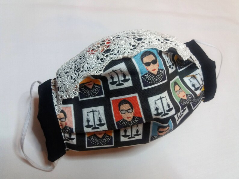 RBG Face Mask Ruth Bader Ginsburg Face Mask Dissent | Etsy