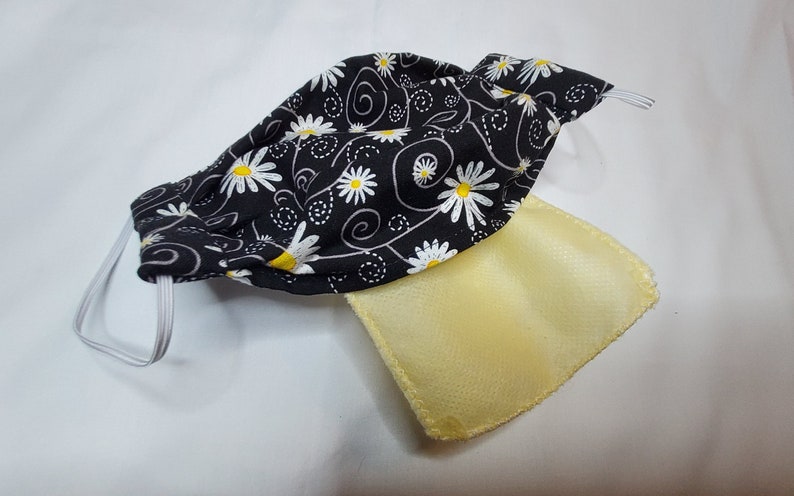Daisy Face Mask Flower Face Mask | Washable Filter Pocket Nose Wire | 2 ...