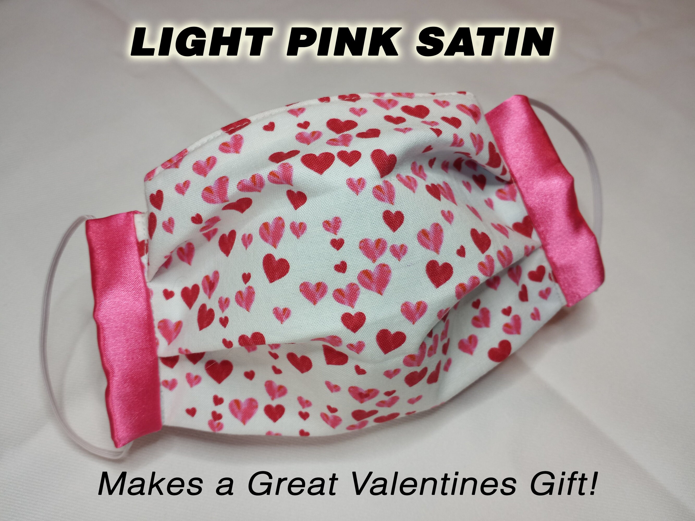 Valentines Day Mask With Nose Wire Cute Hearts Face Mask | Etsy