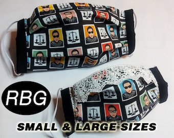 RBG Face Mask Ruth Bader Ginsburg Face Mask Dissent | Etsy