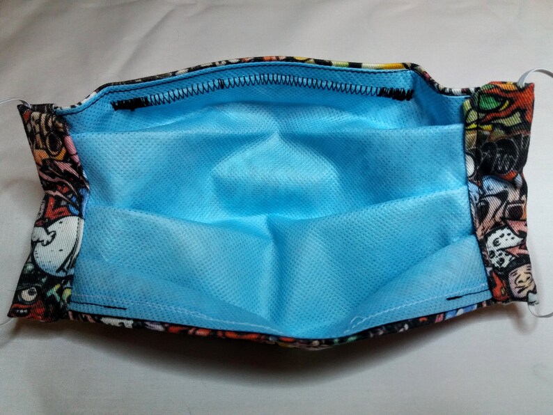 Graffiti Face Mask Washable Reusable Nose Wire Filter Pocket | Etsy