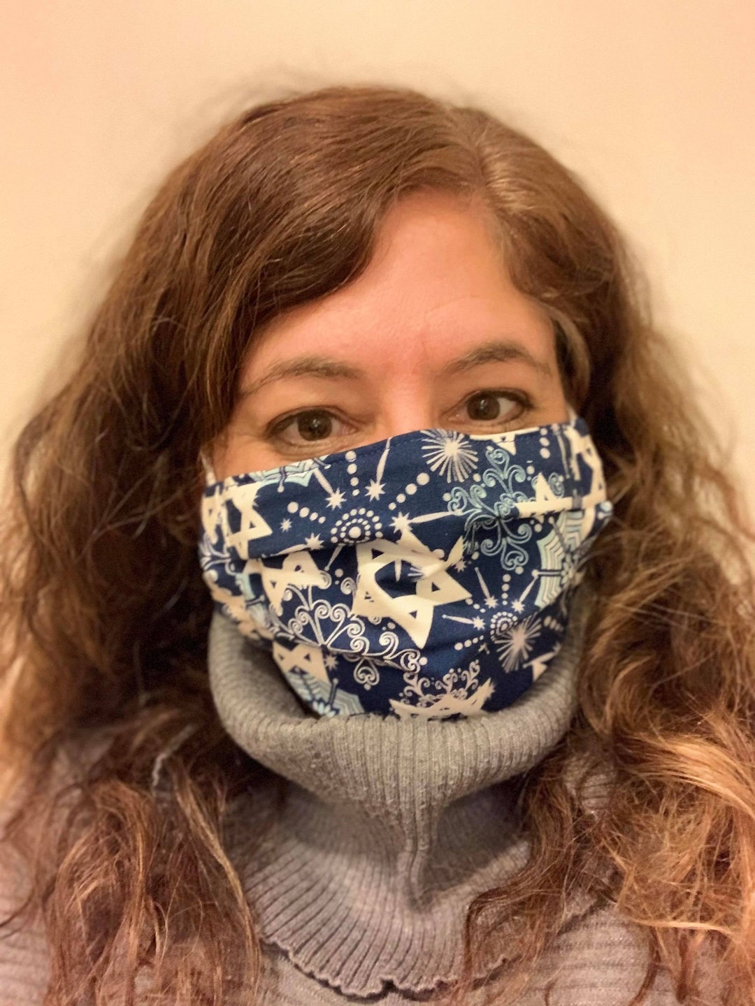 Hanukkah Face Mask | Winter Face Mask | Washable Filter Pocket Nose ...