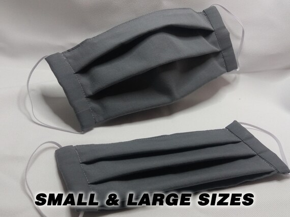 Gray Solid Color Mask Business Work Face Mask Washable | Etsy