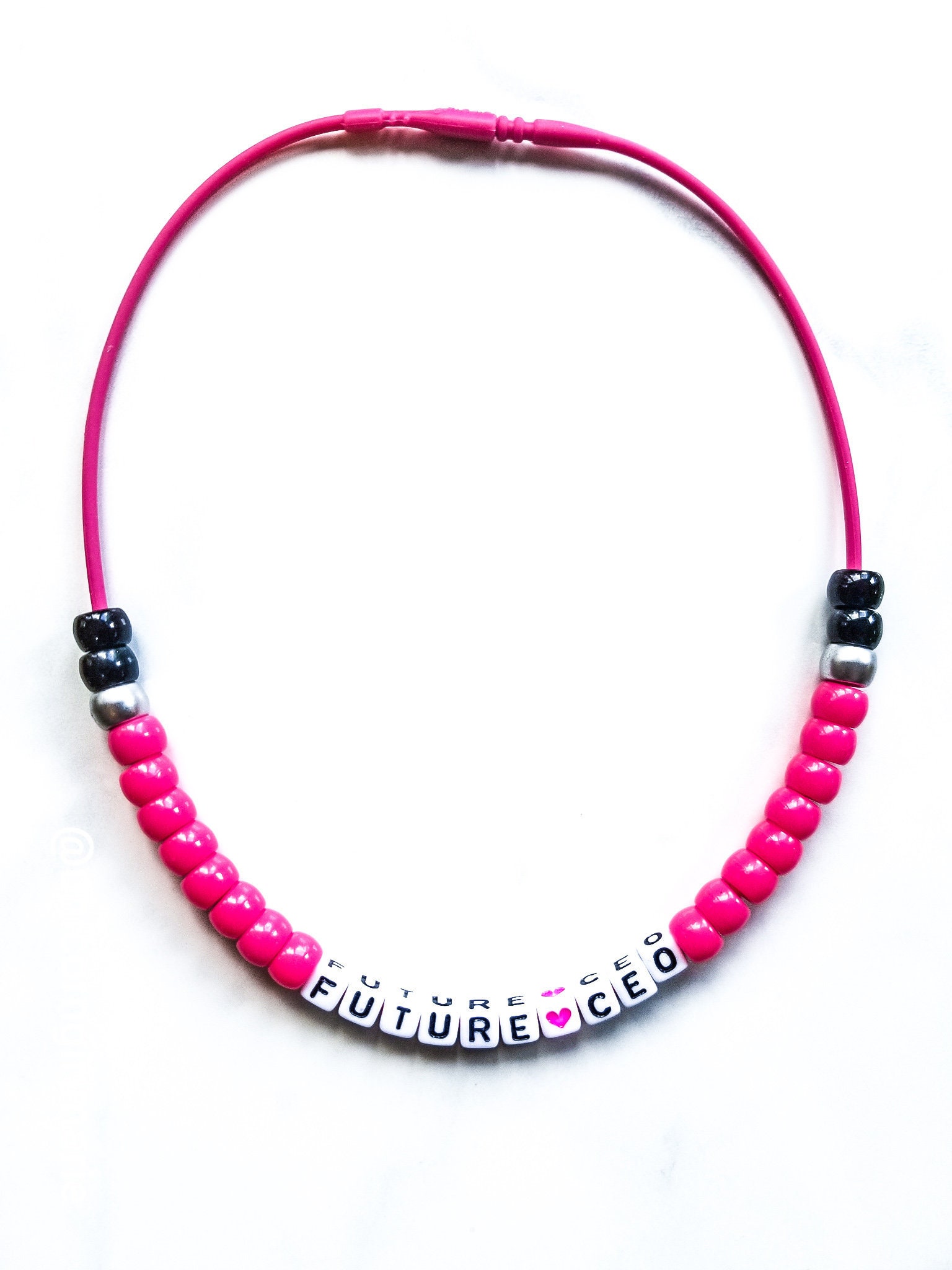 Kids Necklace Future CEO Bead 16 Necklace Easy Closure | Etsy