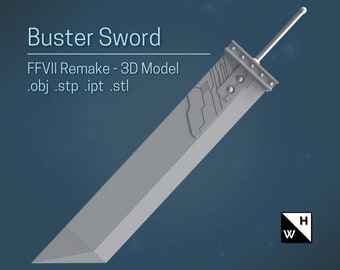 Final Fantasy VII Remake Buster Sword Pattern - Etsy