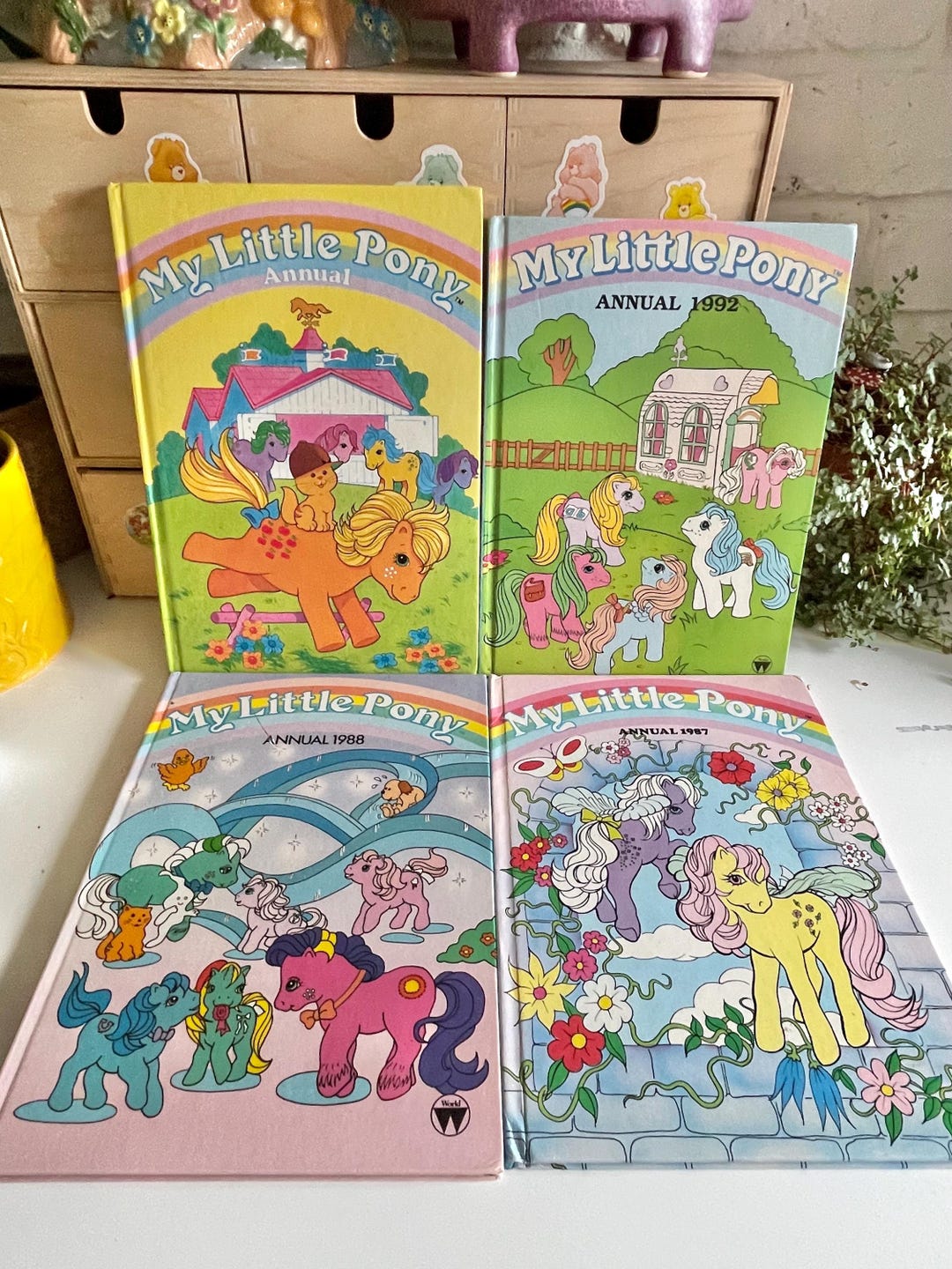 Vintage Rare My Little Pony Annuals Children’s Books 80s Hasbro 4 Books ...