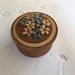 Vintage Ring Box, Small Wood Jewelry Box, Rustic Trinket Box, Round ...