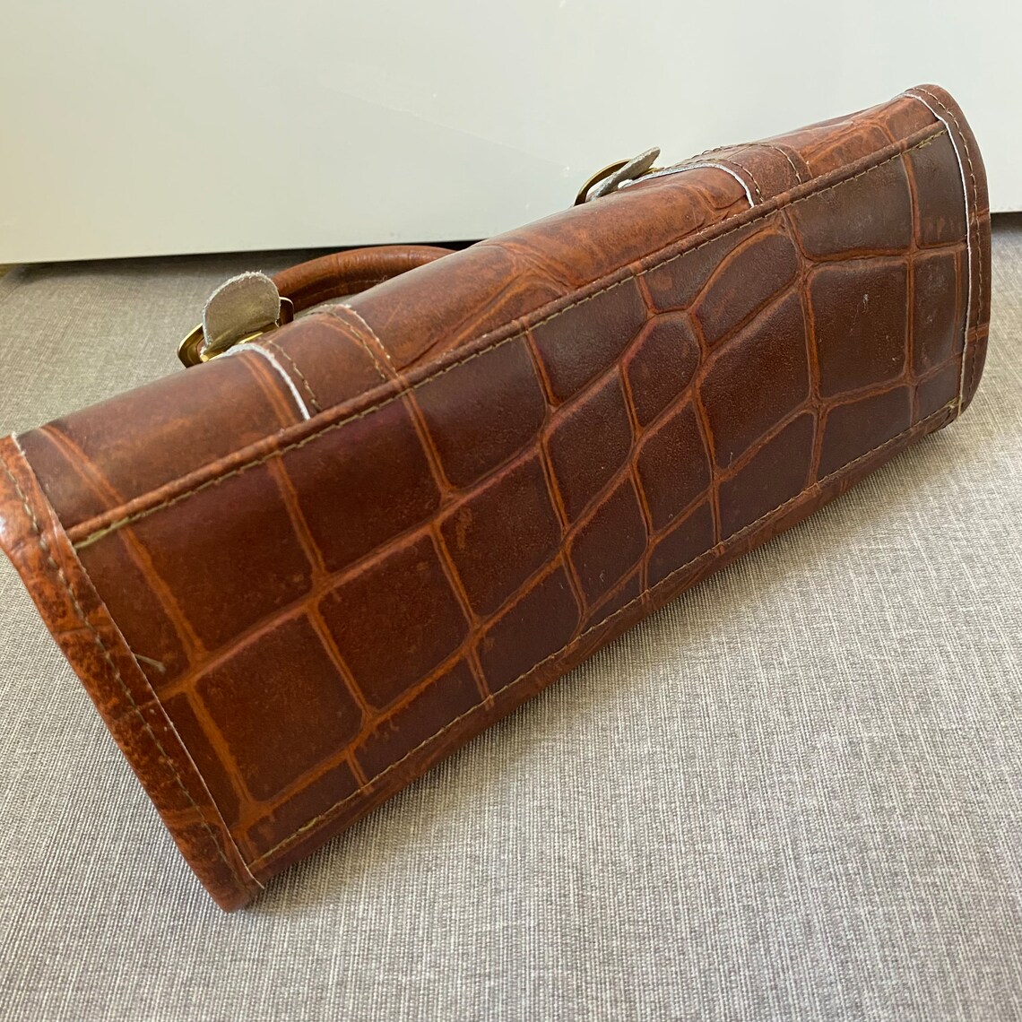 Antique Exotic Leather Vintage Bag Doctor Style Old Handbag - Etsy