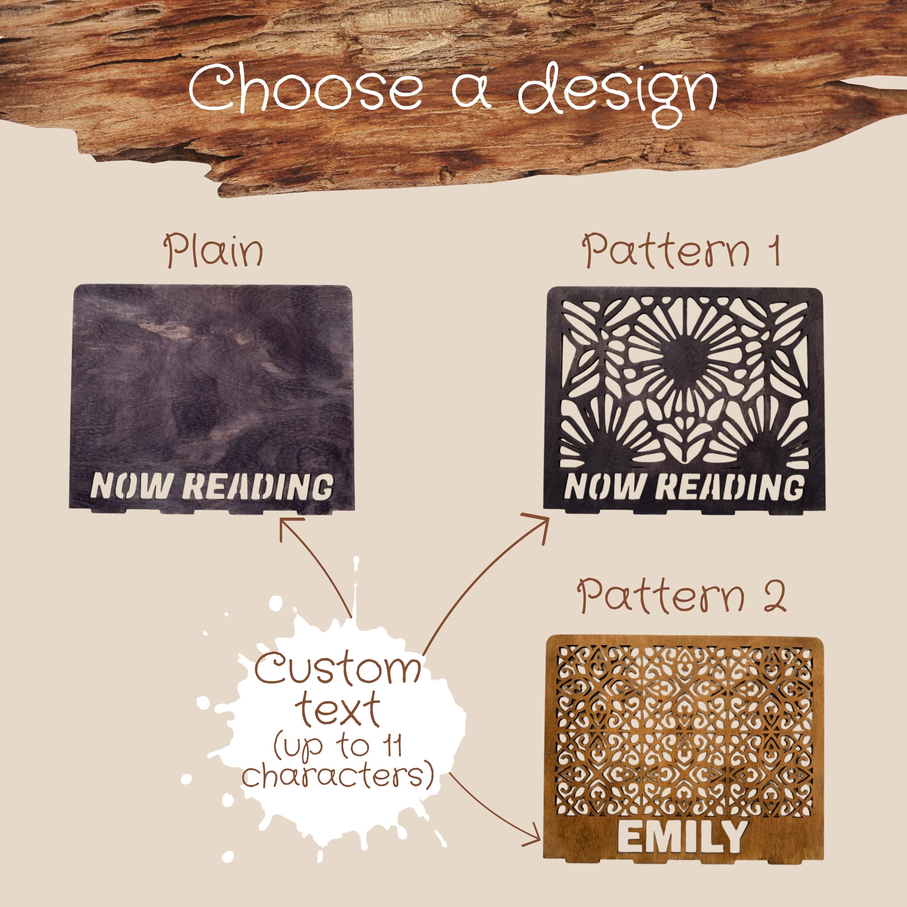 Book Holder TBR, Personalized Reading Valet, Book Accessories, Wooden ...