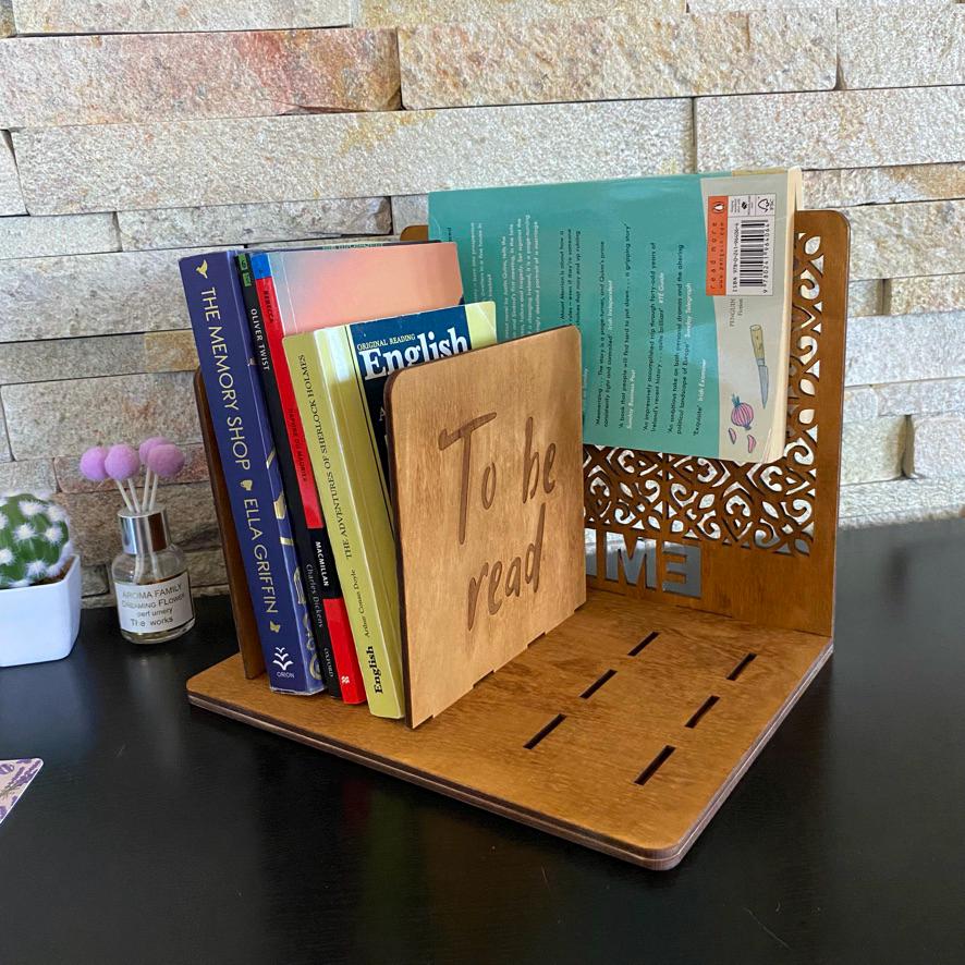 Book Holder TBR, Personalized Reading Valet, Book Accessories, Wooden ...