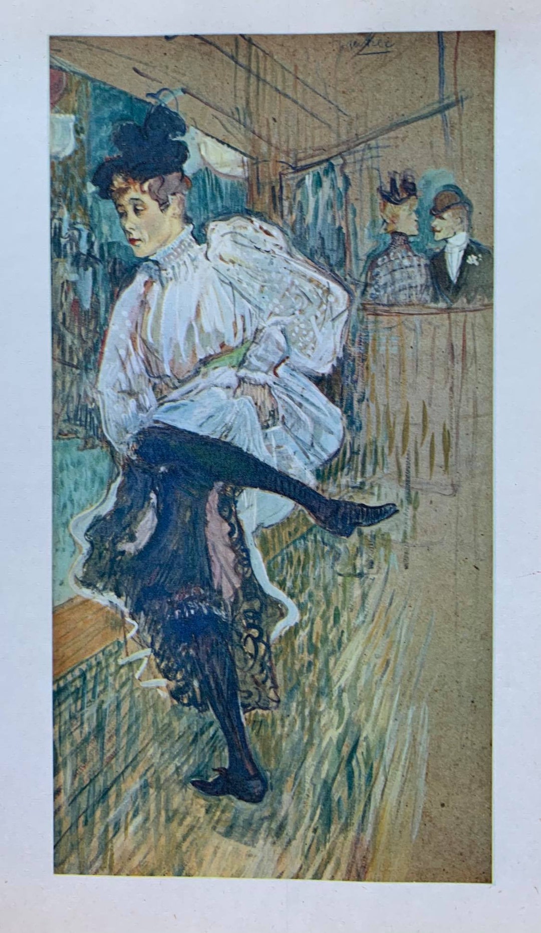 1970's Original Vintage Plate 'jane Avril Dancing' 1892 by Henri De ...