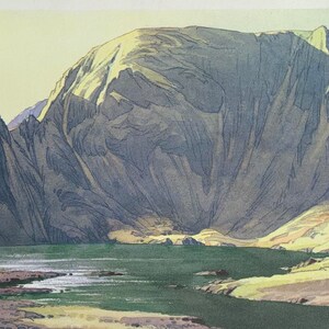 1960 Original Vintage Plate 'red Tarn, Helvellyn' Illustrated by W ...