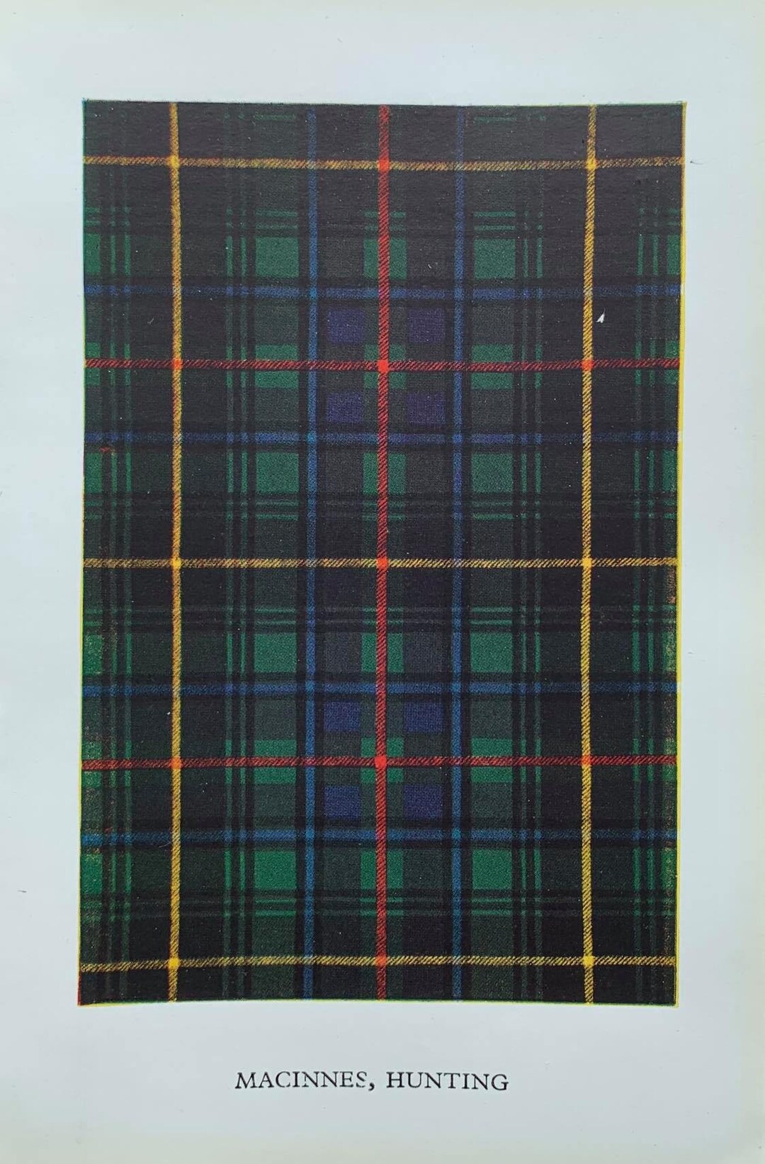 MACINNES 1949 Original Vintage Print From the Clans and Tartans of ...