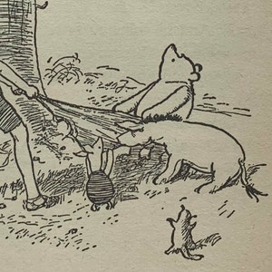 1965 Vintage 'the House at Pooh Corner' Original Black and White Print ...